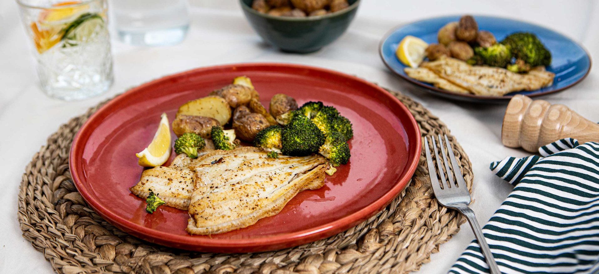 Recept: gebakken scholfilet met krieltjes en geroosterde broccoli